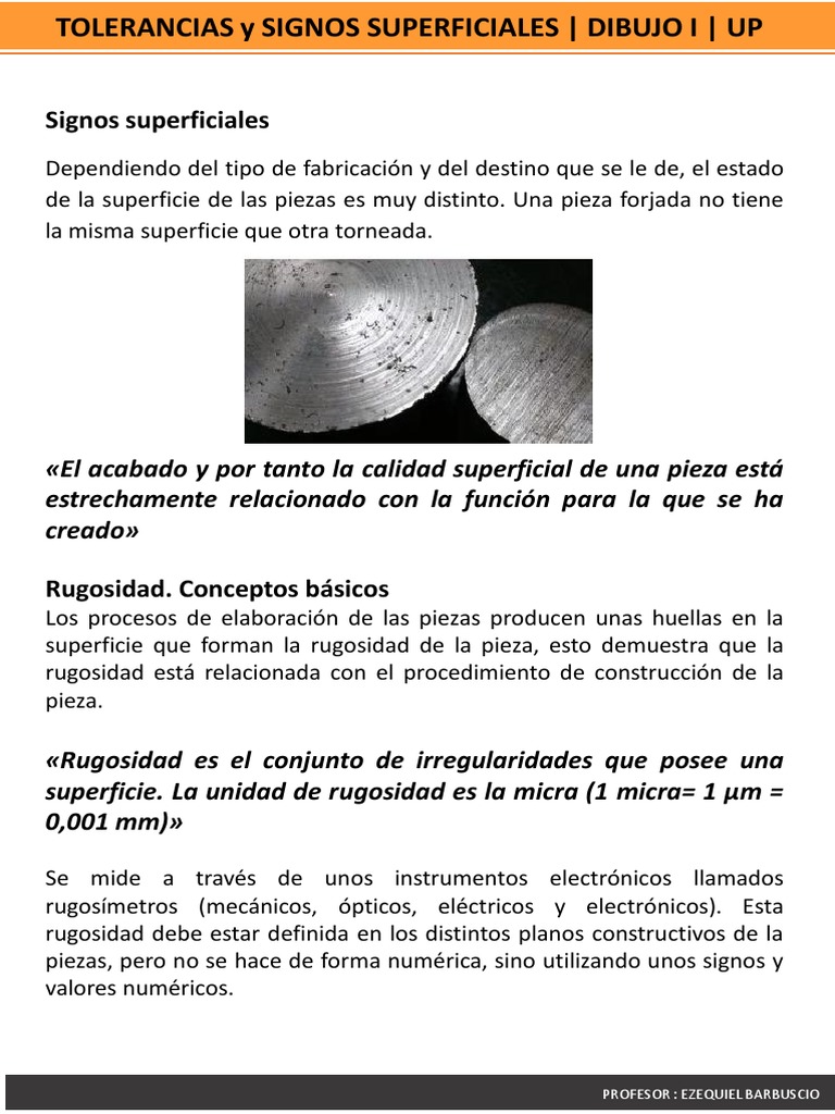 Rugosidad de Materiales | PDF | Mecanizado | Los símbolos