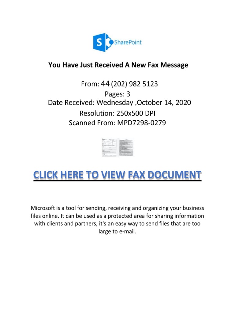 Business Fax Notification | PDF