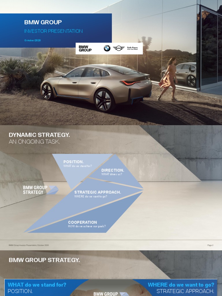 BMW Group Strategy Overview 2020 | PDF | Bmw | Plug In Hybrid