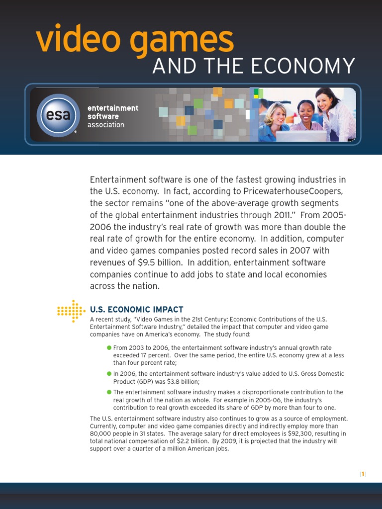 Video Games and The Economy | PDF | Video Games | Economy Of The United ...
