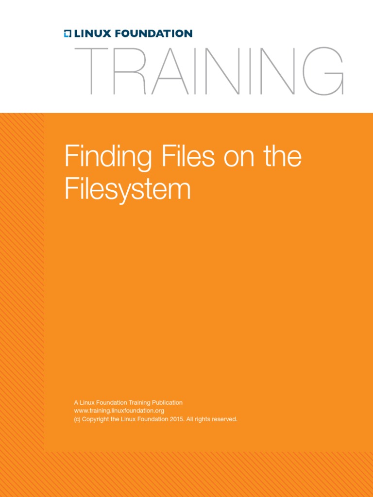 Filesystems and Storage Finding Files On The Filesystem | PDF | File ...
