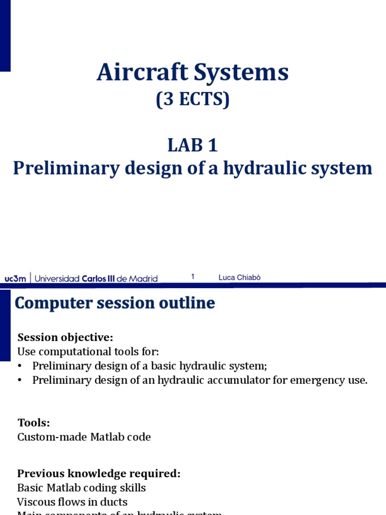 Lecture 3-Hydraulic System Computer Session Final | PDF | Differential ...