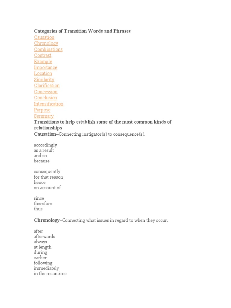 ENG10 - Transition Words | PDF | Causality | Cognitive Science