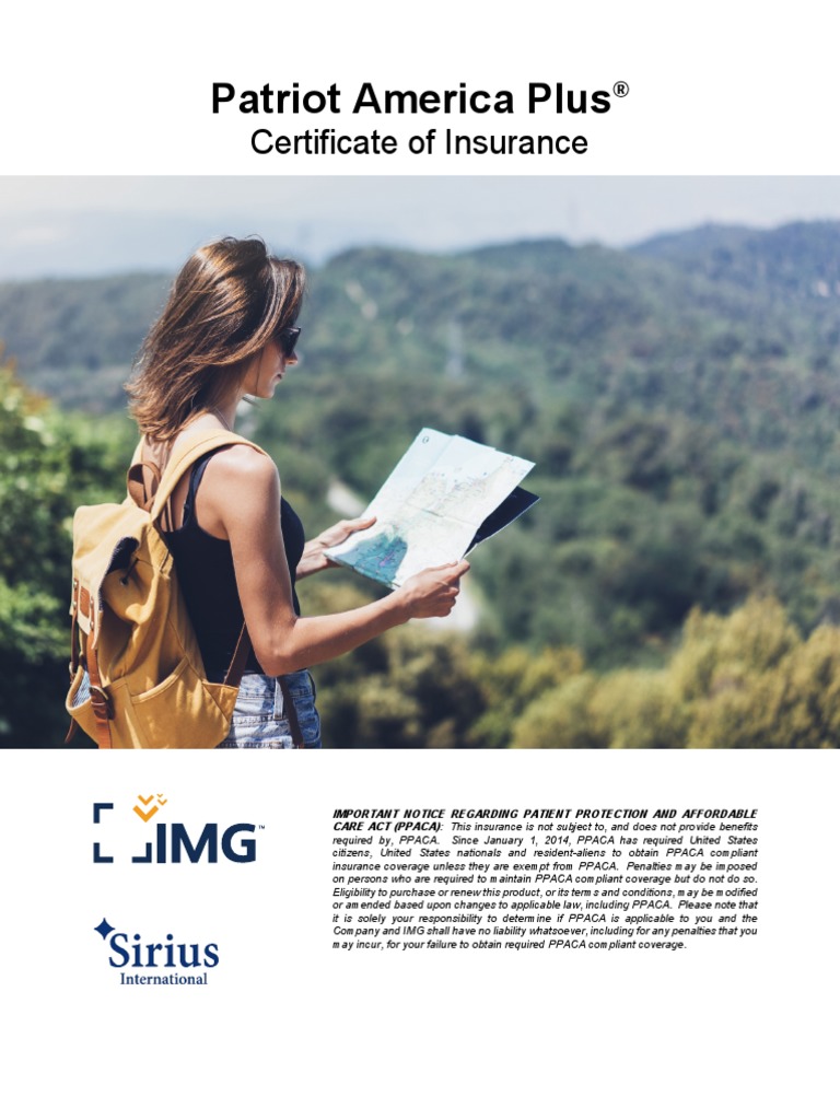 Patriot America Plus Insurance Policy Document | PDF | Deductible ...