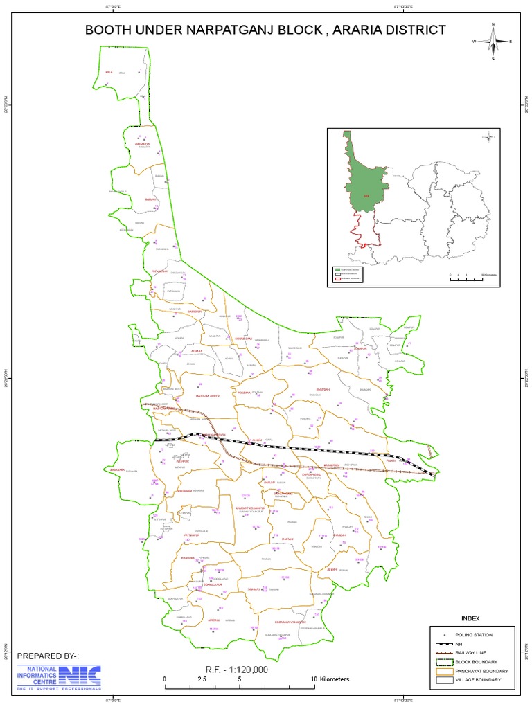 Booth Under Narpatganj Block, Araria District: Prepared by | PDF