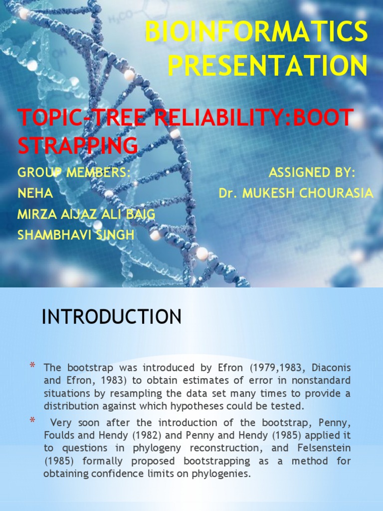 Bootstrapping PRESENTATION BY GROUP 4 | PDF | Phylogenetic Tree ...