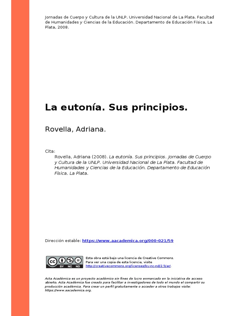 La Eutonia. Sus Principios 2 | PDF | Percepción | Atención