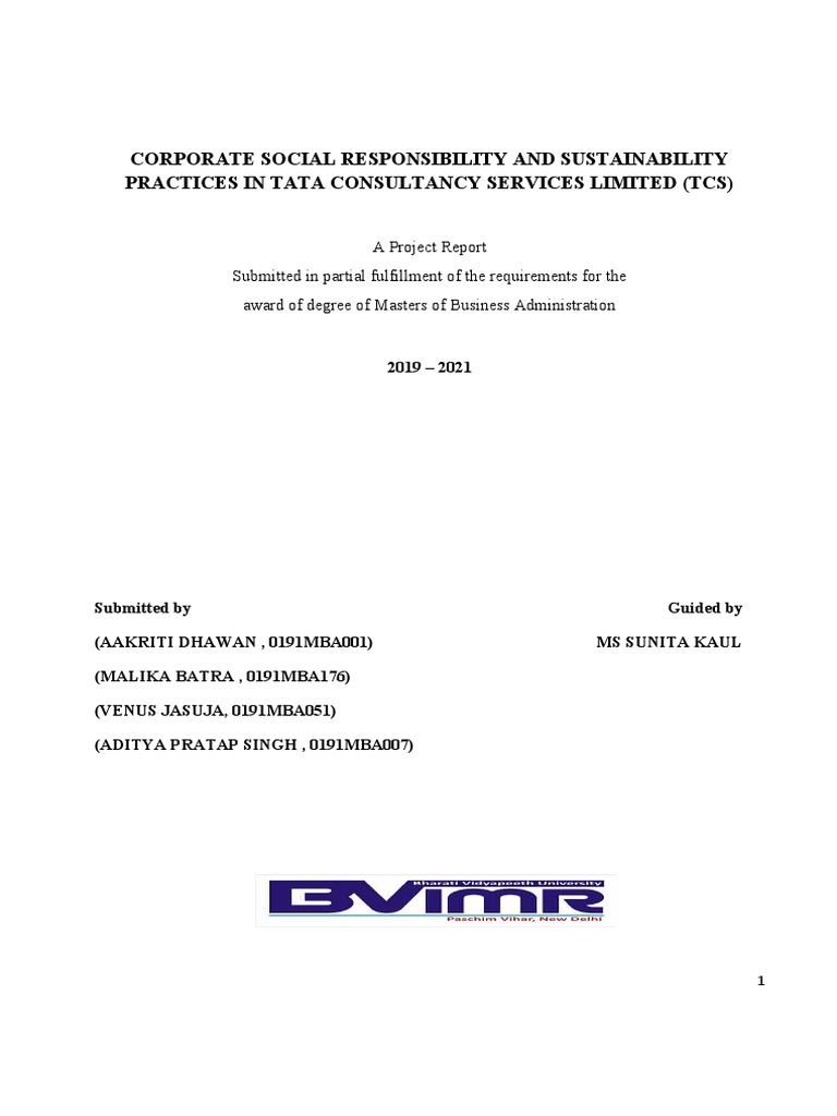 Becg TCS | PDF | Corporate Social Responsibility | Business Ethics