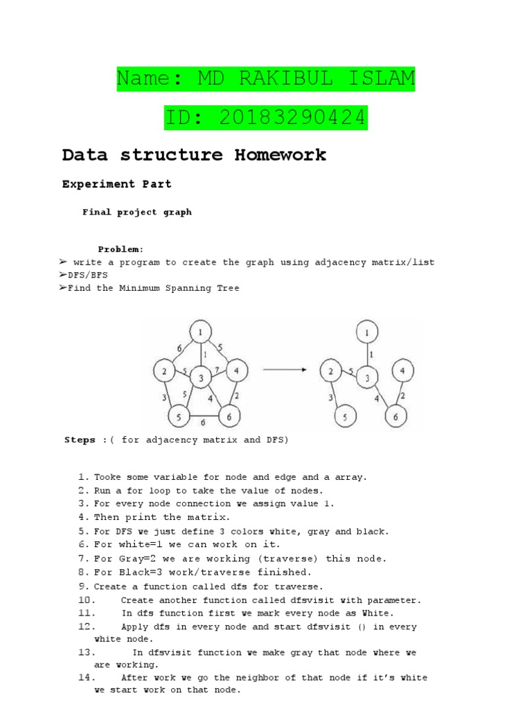 Adj Dfs | PDF | Algorithms | Computer Programming