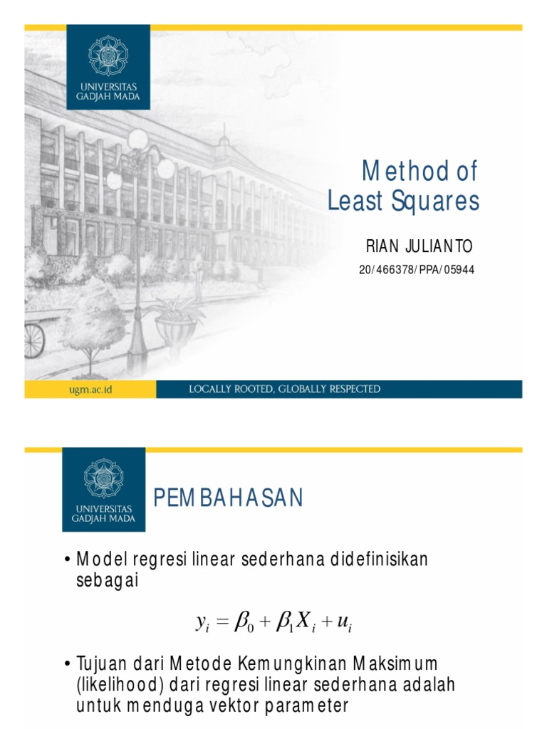 Metode Kuadrat Terkecil dalam Regresi | PDF
