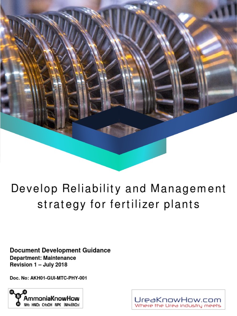 Develop Reliability and Management Strategy For Fertilizer Plants ...