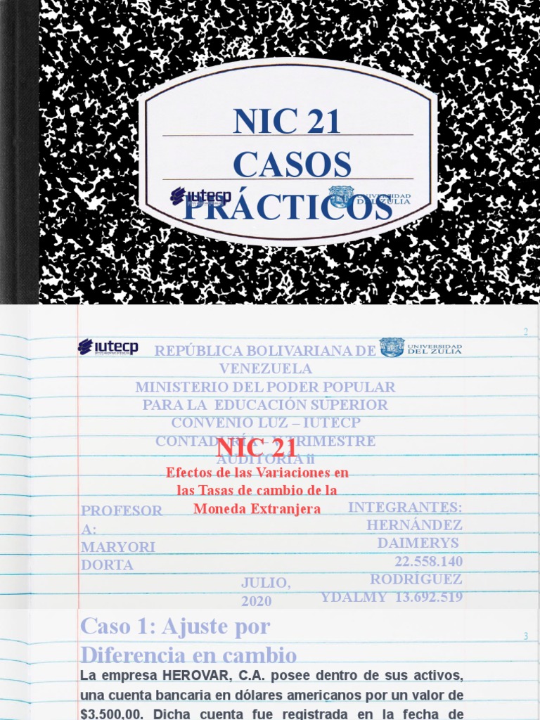 Caso Práctico - NIC 21 | PDF | Moneda | Bancos