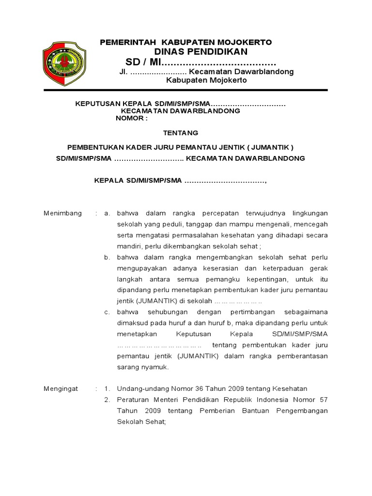 SK Jumantik Sekolah | PDF