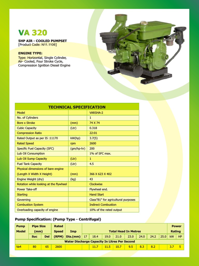 VA 320 VA 320 VA 320: Technical Specification | PDF