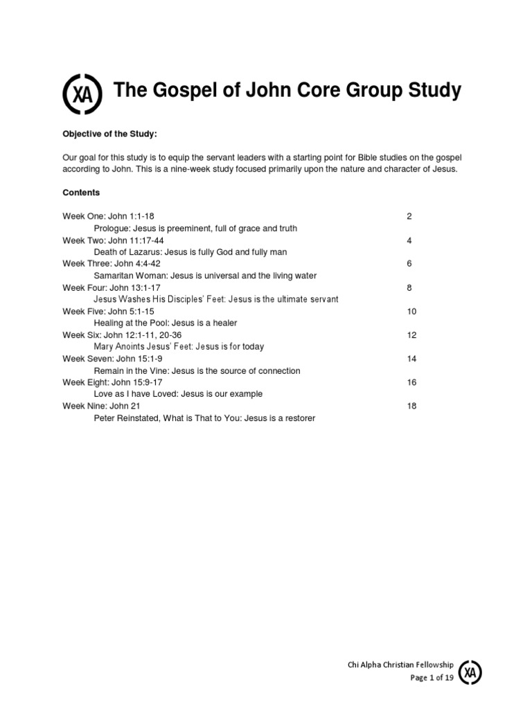 John Study | PDF | Gospel Of John | Jesus