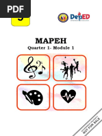 Mapeh Grade 9: Quarter 1 Week 1 Module 1 | PDF | Physical Fitness | Muscle