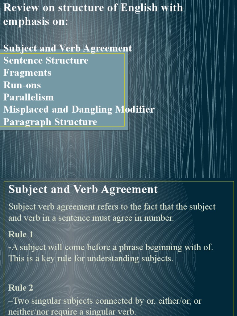 Mastering Sentence Structure Rules | PDF | Sentence (Linguistics ...
