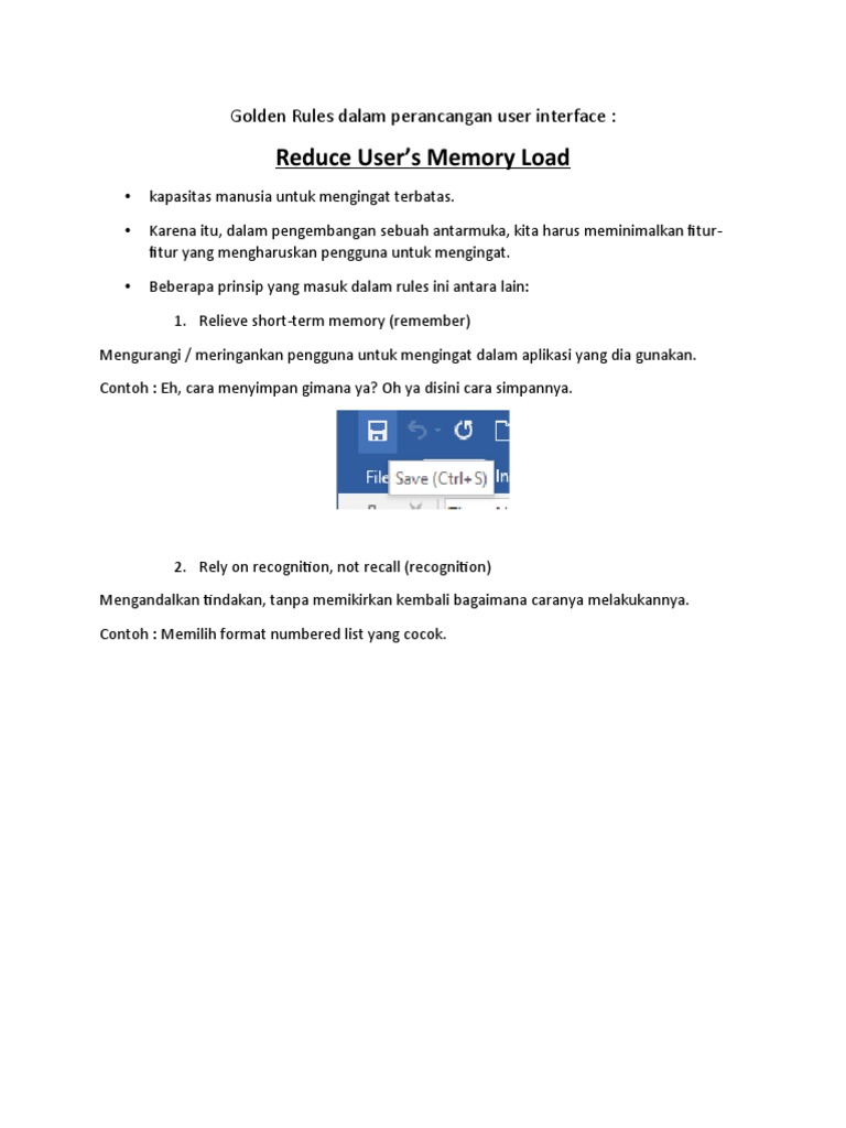 Golden Rules Dalam Perancangan User Interface | PDF Golden Rules Dalam Perancangan User Interface | PDF