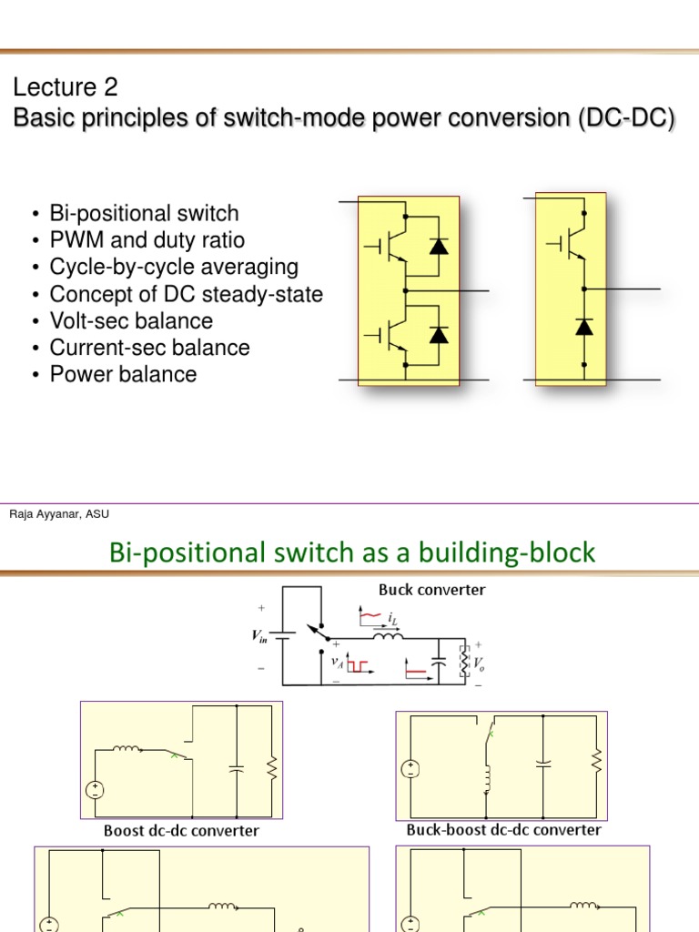 L2 Basic Principles DC - DC | PDF | Steady State | Electrical Components