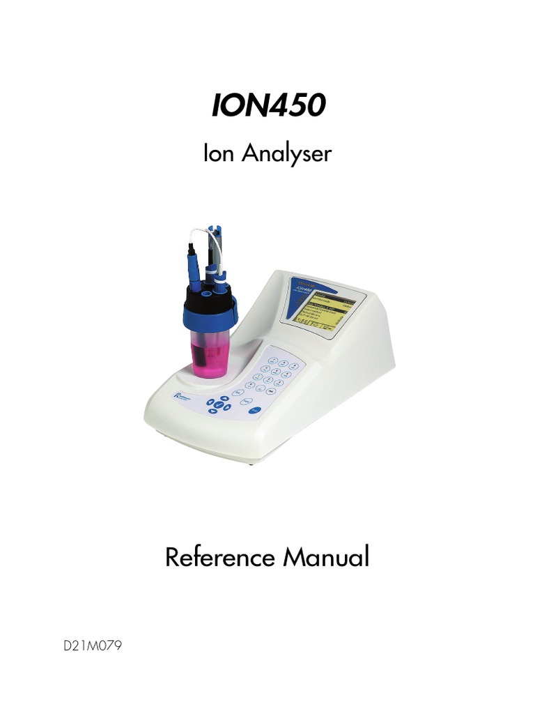 Radiometer MeterLab ION 450 - Reference Manual PDF | PDF | Ph | Calibration
