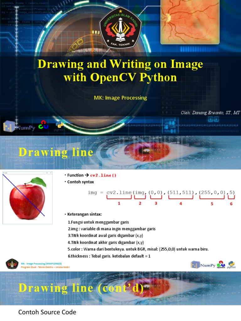 Drawing and Writing On Image With OpenCV Python | PDF | Ellipse ...