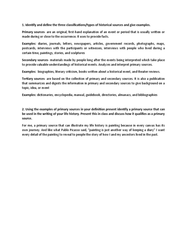 Types of Historical Sources Explained | PDF | Social Science | History