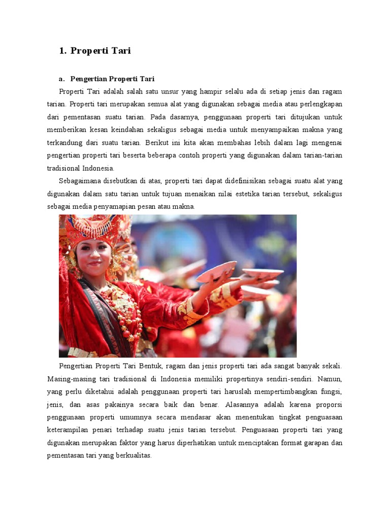 Properti Tari | PDF
