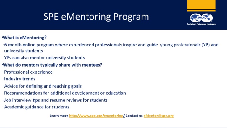SPE Ementoring Program | PDF