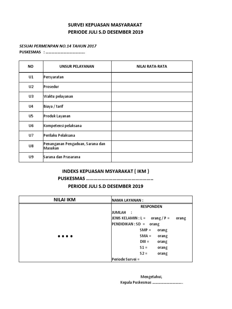 Form IKM & SKM | PDF
