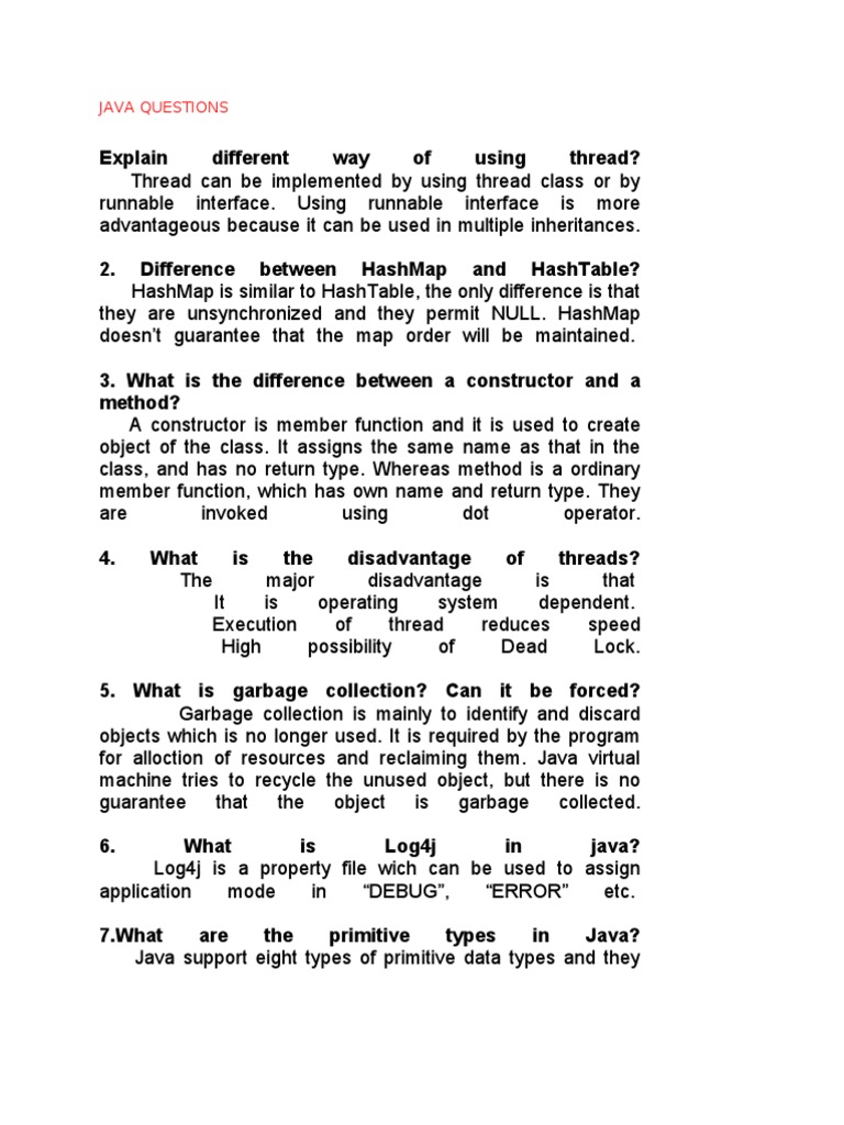 Interview Questions C And Java Pdf Class Computer Programming C Programming Language