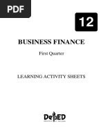 Business Finance Module 1 Abm Grade12 | PDF | Securities (Finance ...