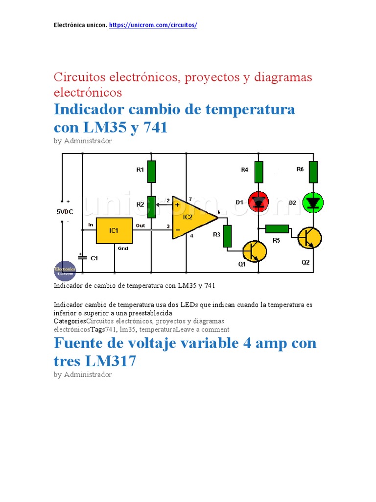 Circuitos Electrónicos | PDF | Amplificador operacional | Electrónica