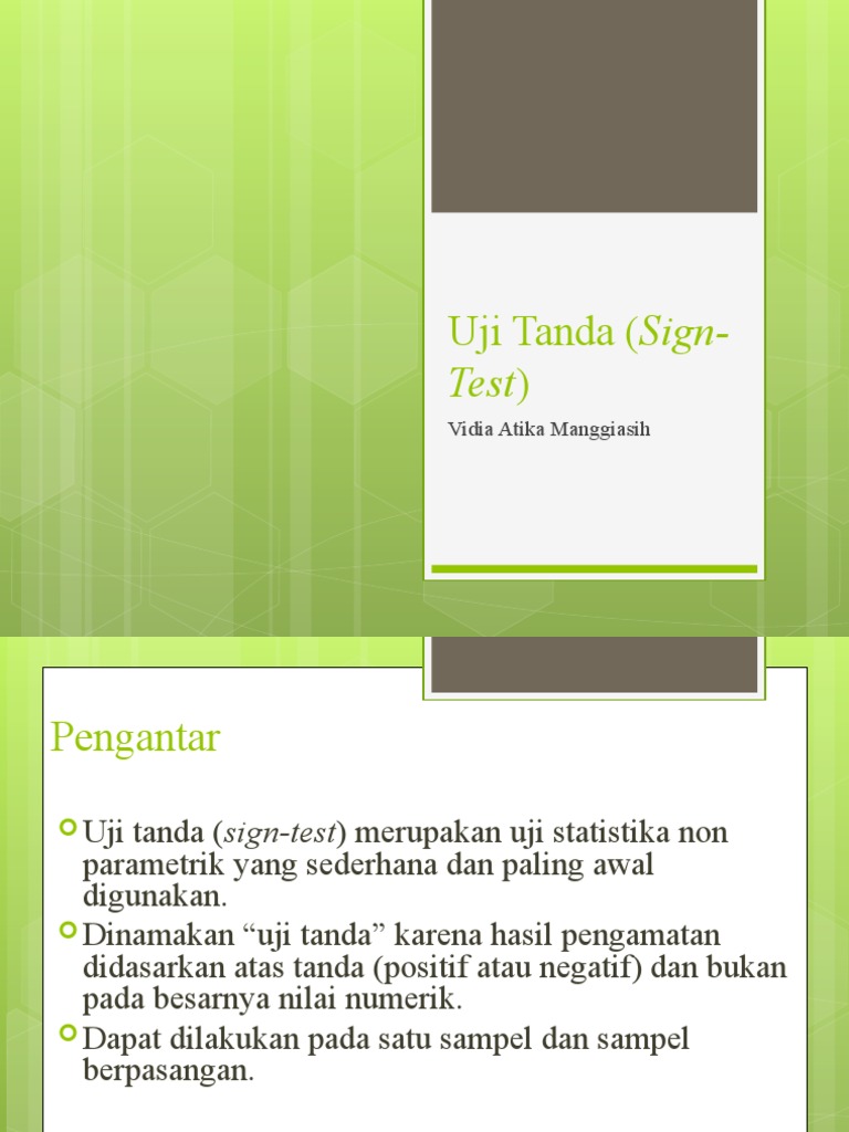 3.bnp 01 Uji Tanda Sign Test | PDF
