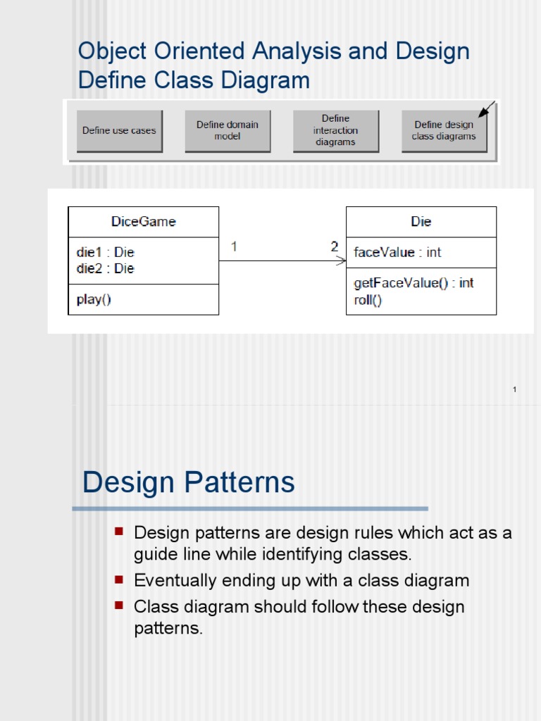 Object Oriented Analysis and Design Define Class Diagram | Download Free PDF | Class (Computer ...