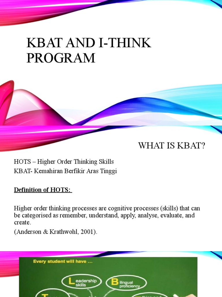 KBAT AND I-THINK PROGRAM | PDF | Creativity | Thought