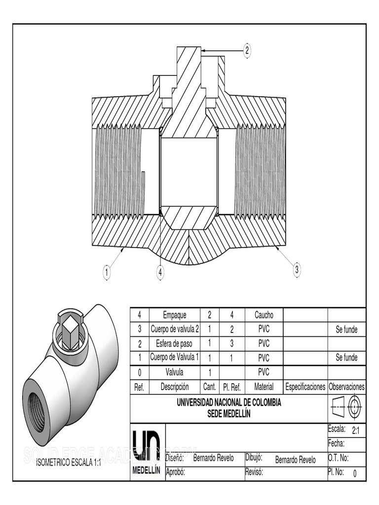 Planos Ensamble Valvula | PDF
