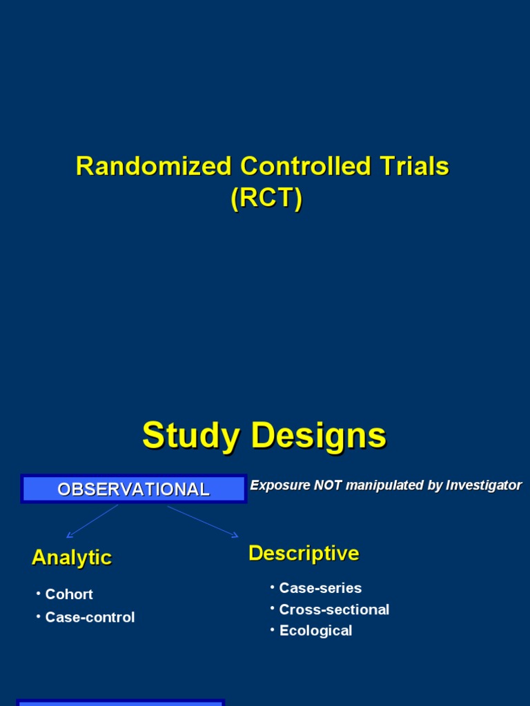Randomized Controlled Trials (RCT) | PDF | Randomized Controlled Trial ...