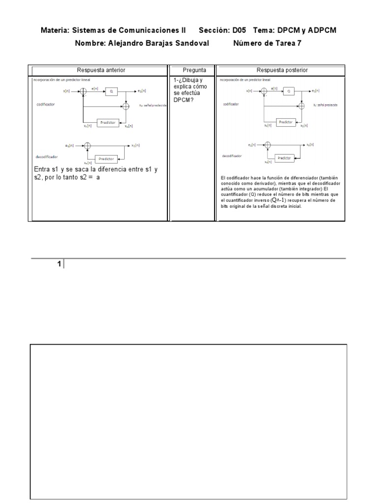 Tarea 7 - DPCM y ADPCM | PDF | Códec | Datos de computadora