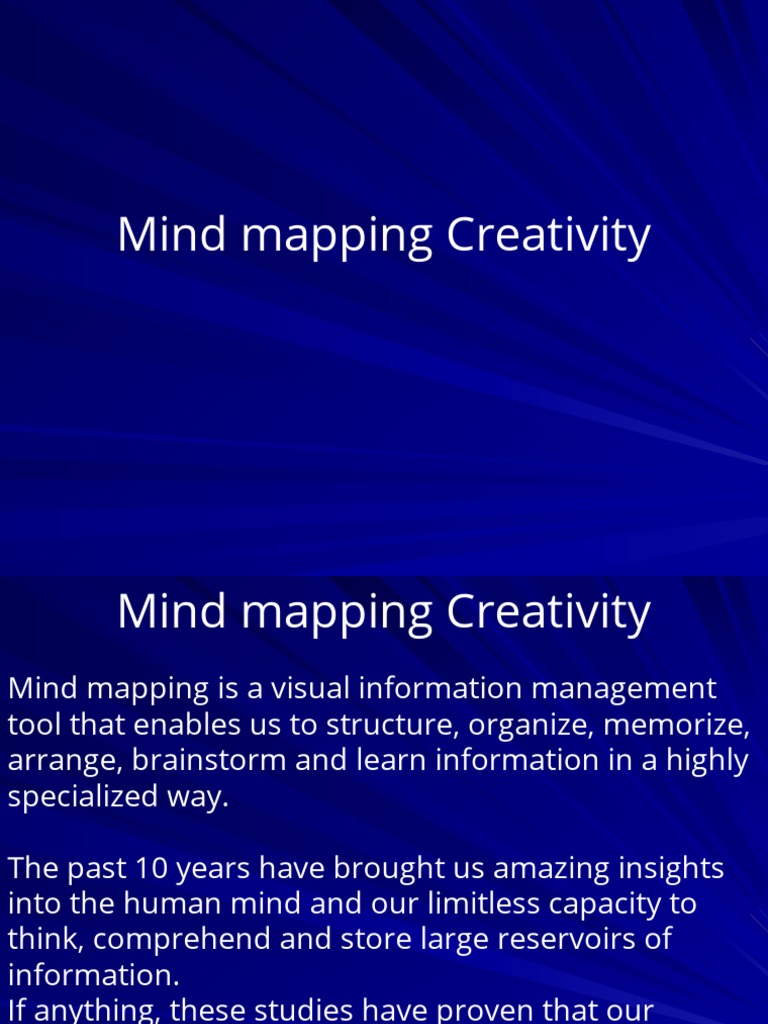 Mind mapping Unlocks Creativity (39 characters | PDF | Creativity ...