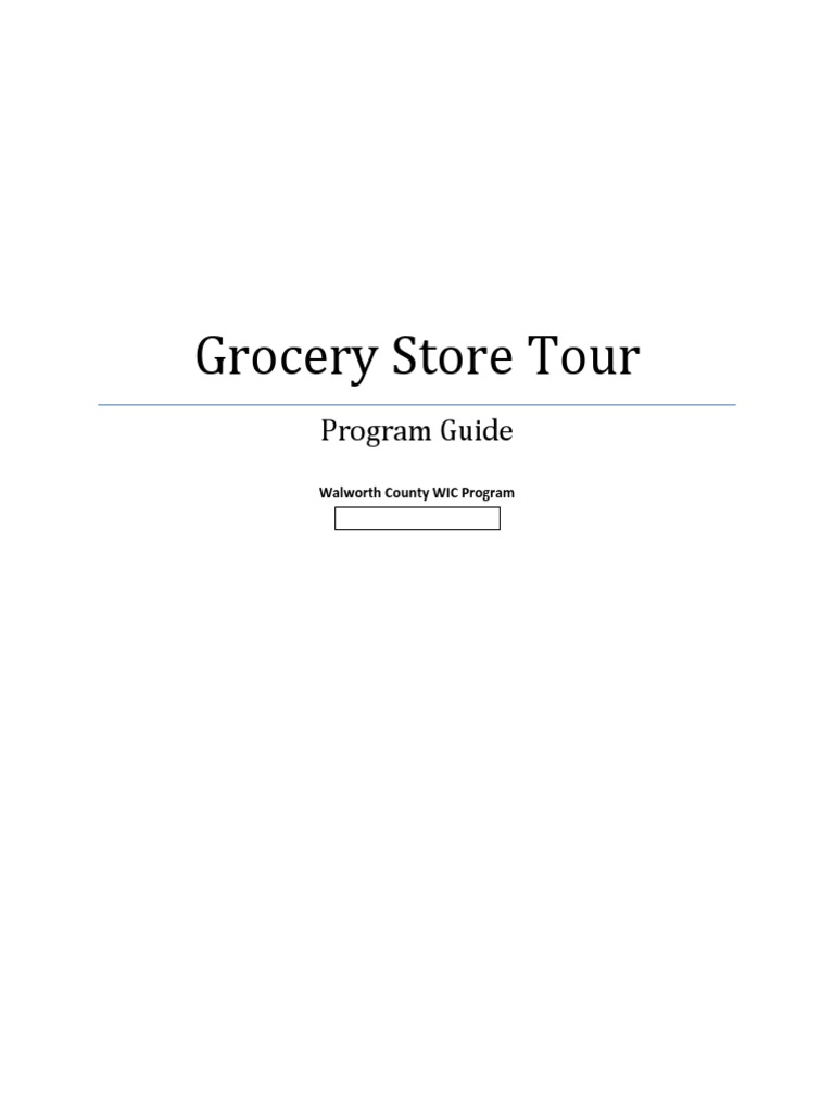 Grocery Store Tour | PDF