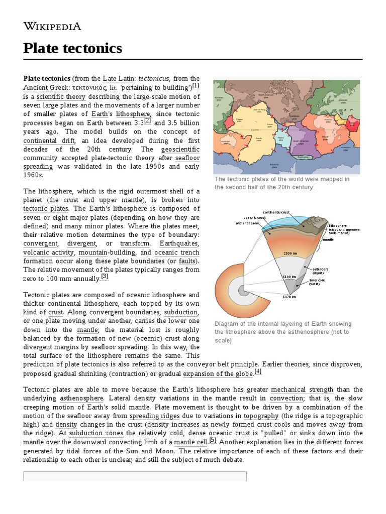 Plate Tectonics: Plate Tectonics (From The Late Latin: Tectonicus, From ...