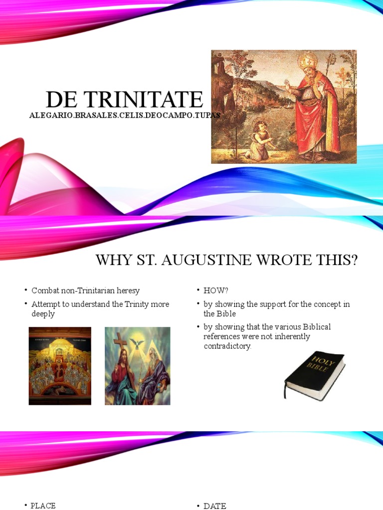 Understanding the Trinity Through St. Augustine's De Trinitate | PDF | Trinity | God