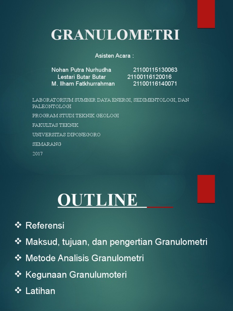 Granulometri 2018 | PDF