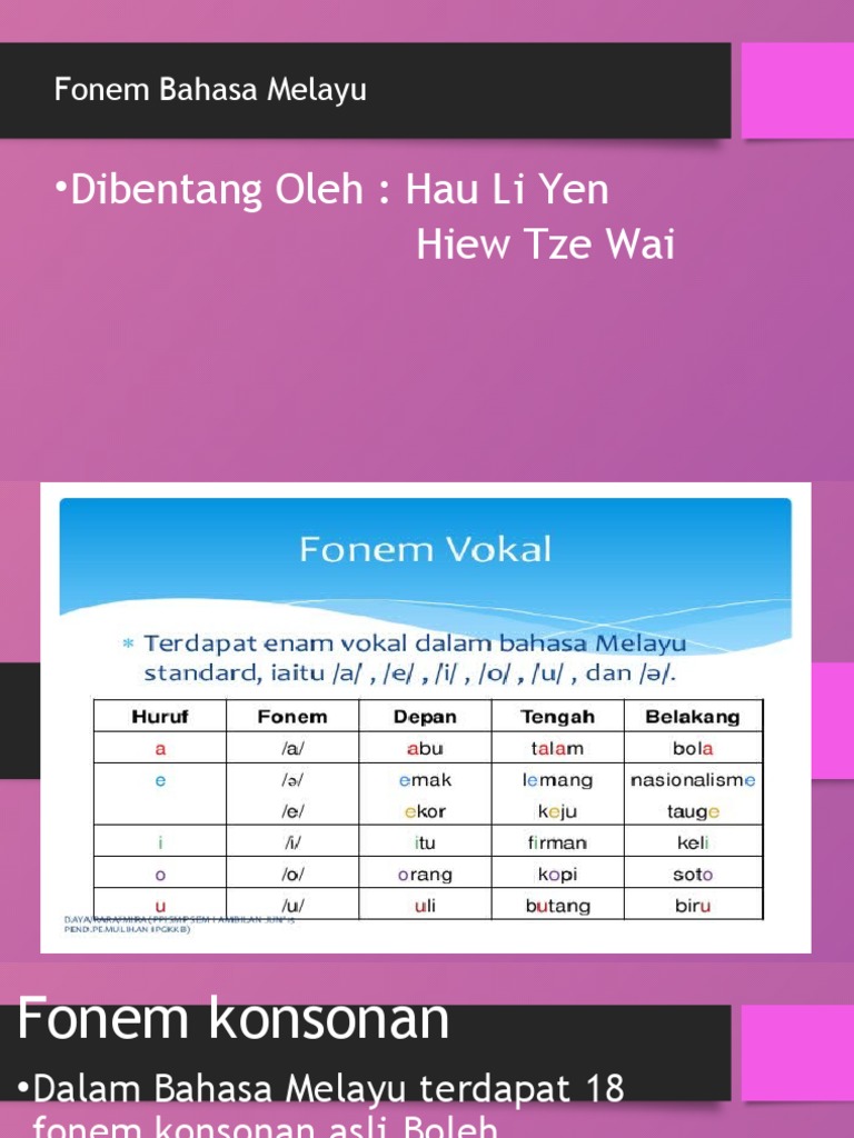 2.FONETIK DAN FONOLOGI-Fonem KONSONAN, VOKAL DAN DIFTONG | PDF