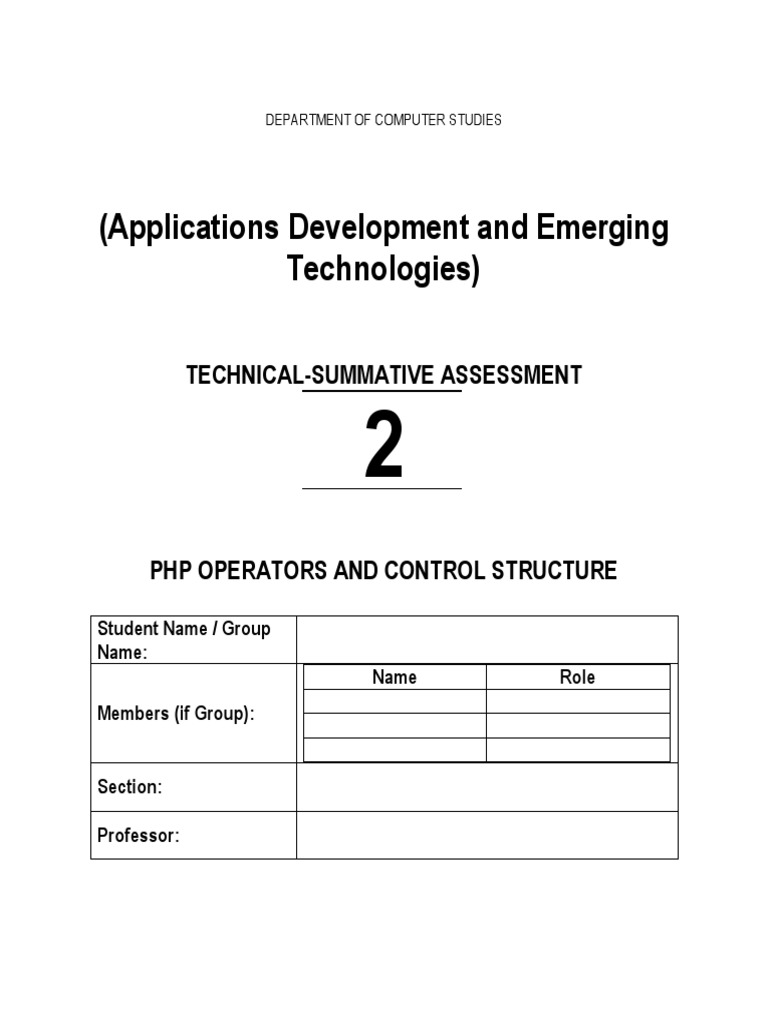 PHP Operators and Control Structures Guide | PDF | Control Flow | Php