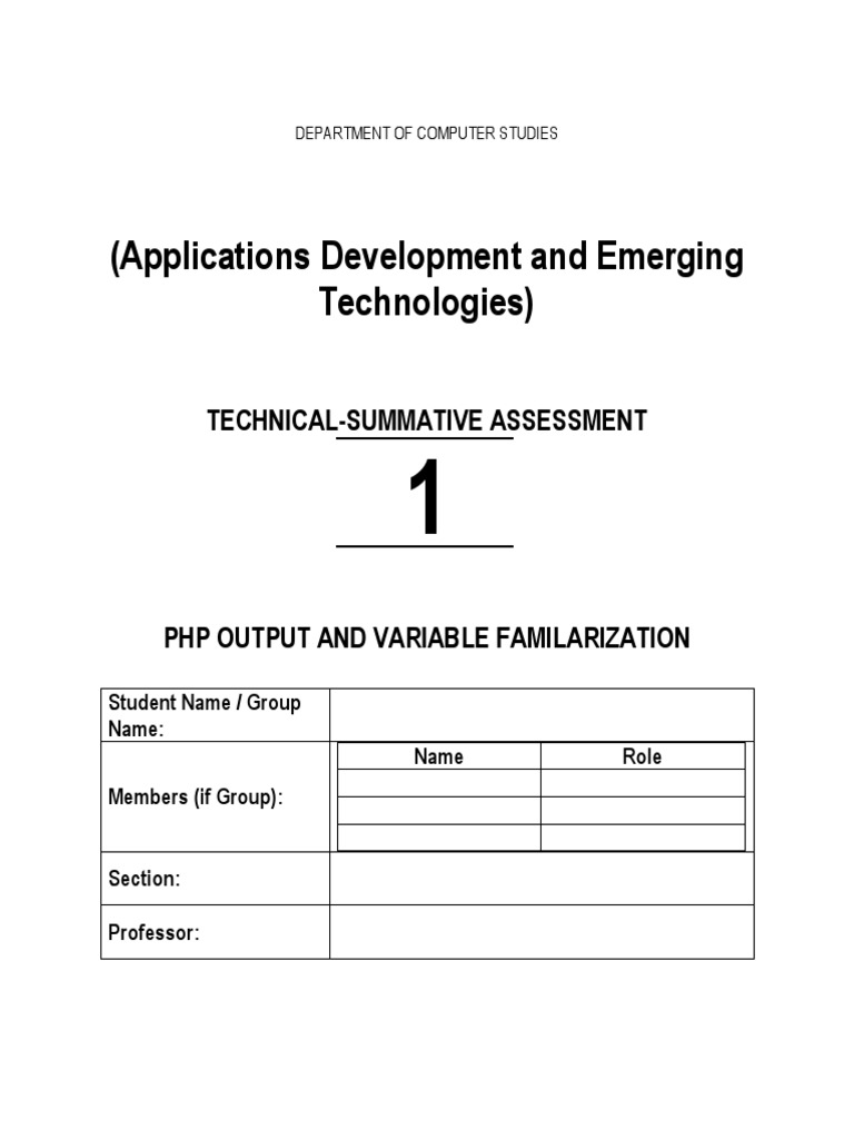 TAM1 - Variable Familiarization PDF | PDF | Php | Software Development