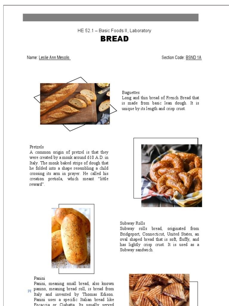 Bread | PDF | Breads | Dough