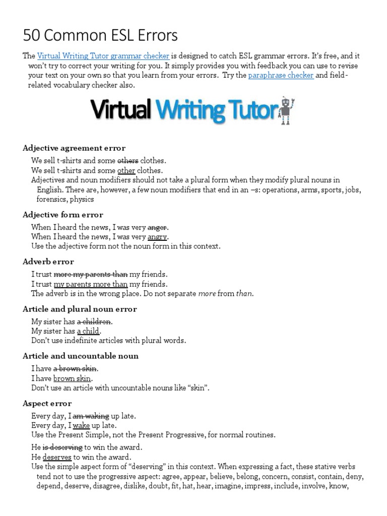 Important Common Error Spotting Questions For Bank Exams | PDF | Verb ...