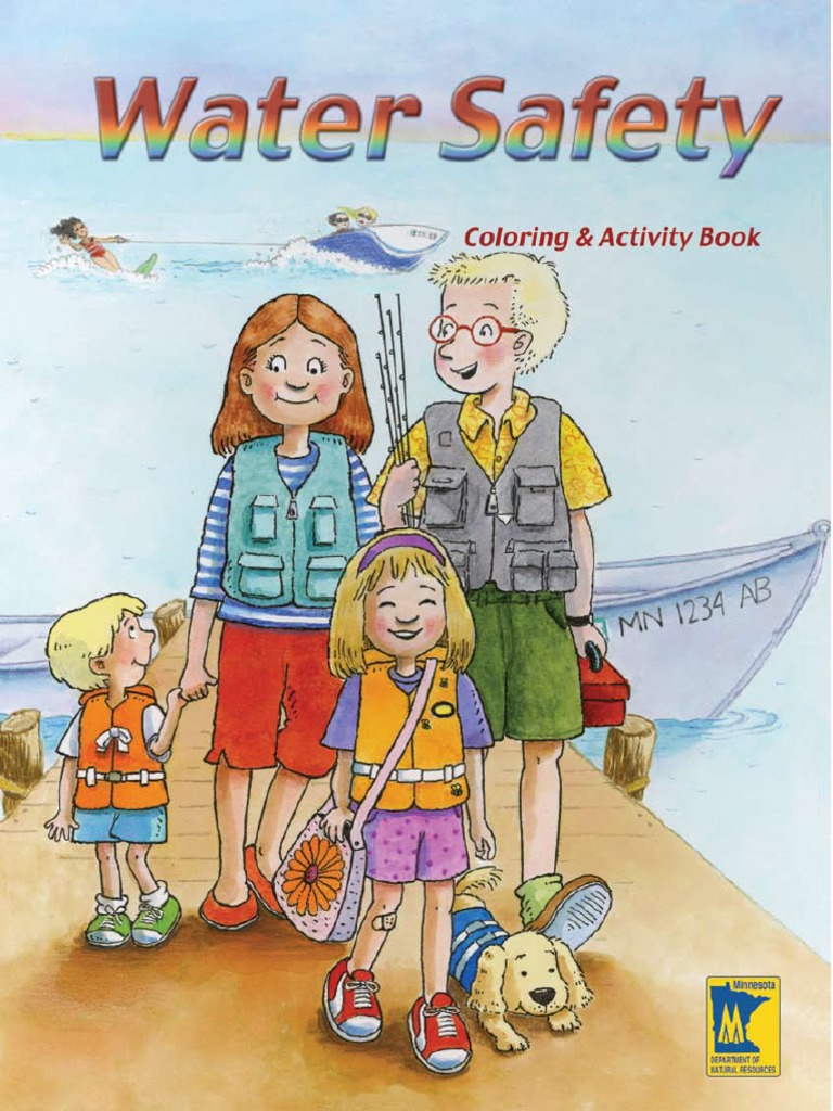 Water Safety Coloring Book | PDF | Swimming | Water Sports