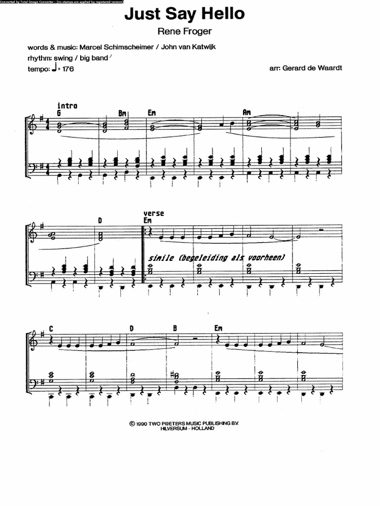 Just Say Hello - Rene Froger - P PDF | PDF